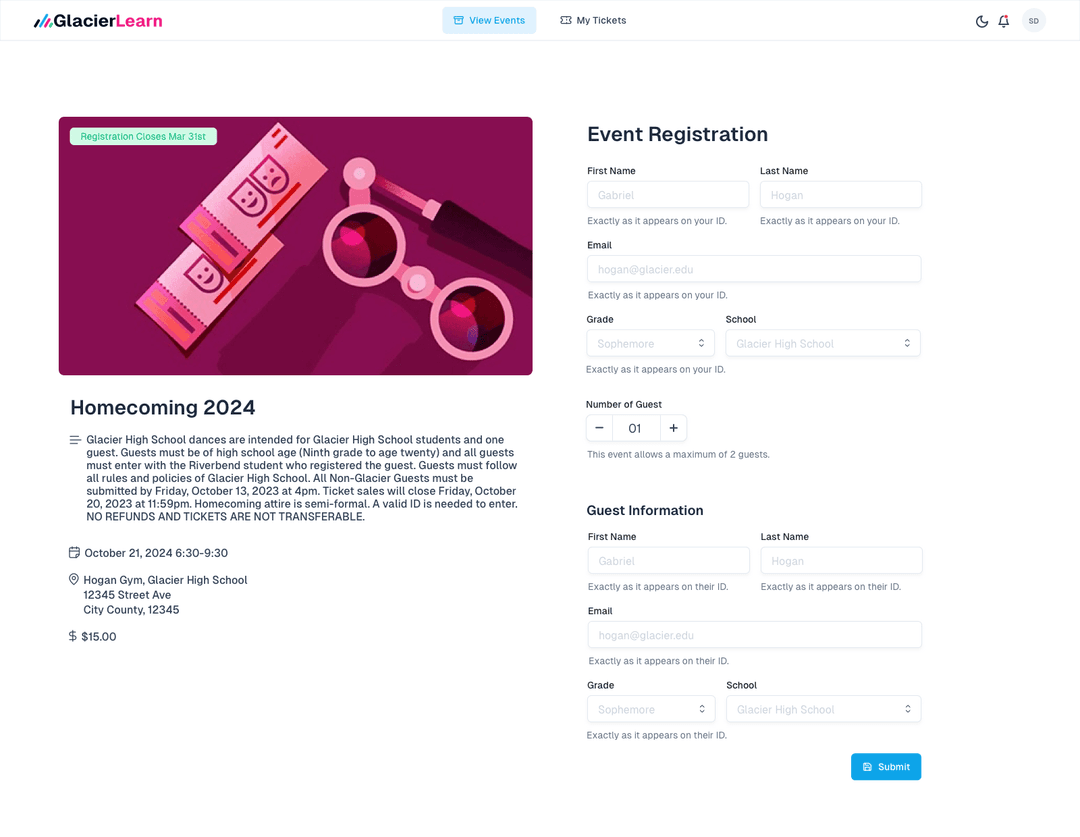 RHS | GlacierTickets